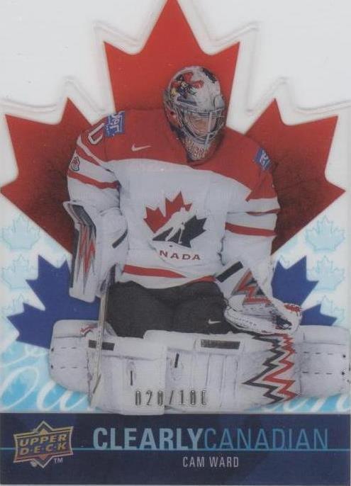 2009-10 Upper Deck - Clearly Canadian Cam Ward #CAN-CW /100 for sale ...