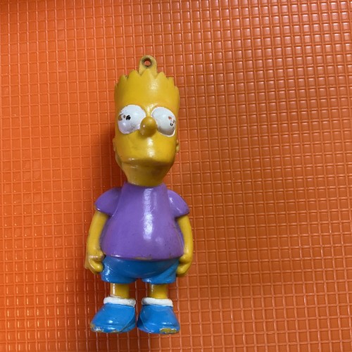 Vintage Bart Simpson Keychain Simpsons Key Chain PVC Figure Purple ...