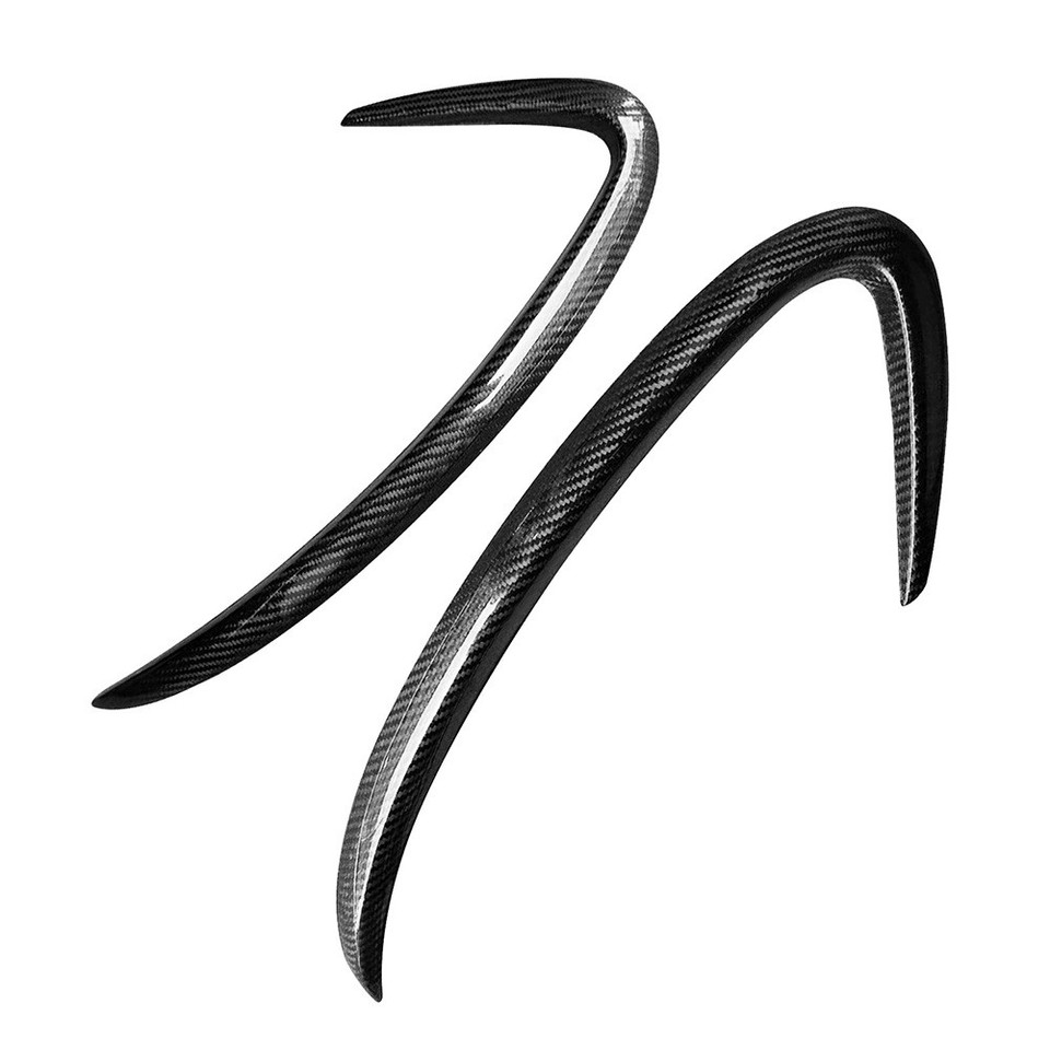 Black Rear Bumper Splitter Canard Fins For Mercedes Benz GLE Class ...