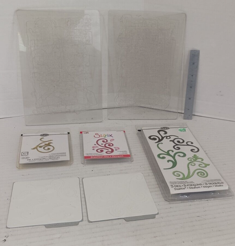 Lot Sizzix Sizzlits Decorative Scribbles Swirls, Vines, Flourishes FREE ...