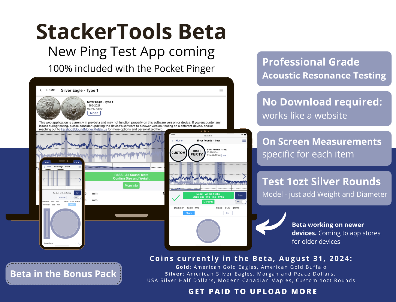 The Pocket Pinger w/ Stack Stick - Coin Ping Test | eBay