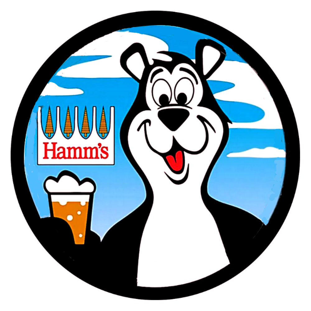 Hamm's Beer Sticker Decal Sign Vintage Replica Hamm's Bear Drinking ...