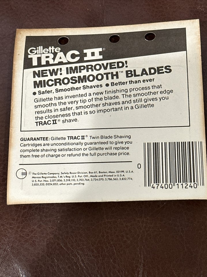 30 Gillette Trac II Razor Blade Refills Cartridges Brand New Sealed Old ...