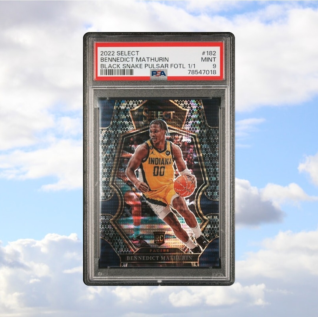 Benedict Mathurin 2022 Select Black Snakeskin Prizm 1/1 - PSA 9 - RC ...