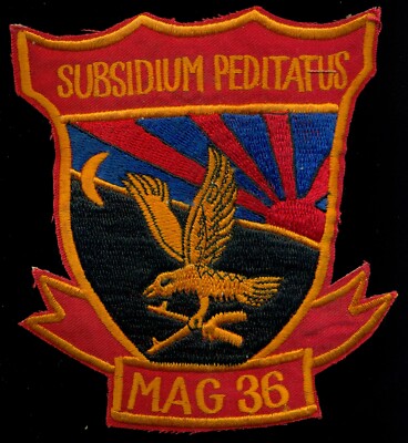 USMC Marine Aircraft Group MAG-36 Subsidium Peditatus Patch HM-2 | eBay