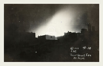 Third St. fire at night Dayton OH 1913 RPPC Photo Postcard COPY | eBay