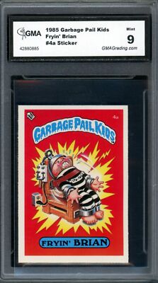 1985 Topps Garbage Pail Kids UK Series 1 #4a Fryin Brian Graded 9 Mint ...