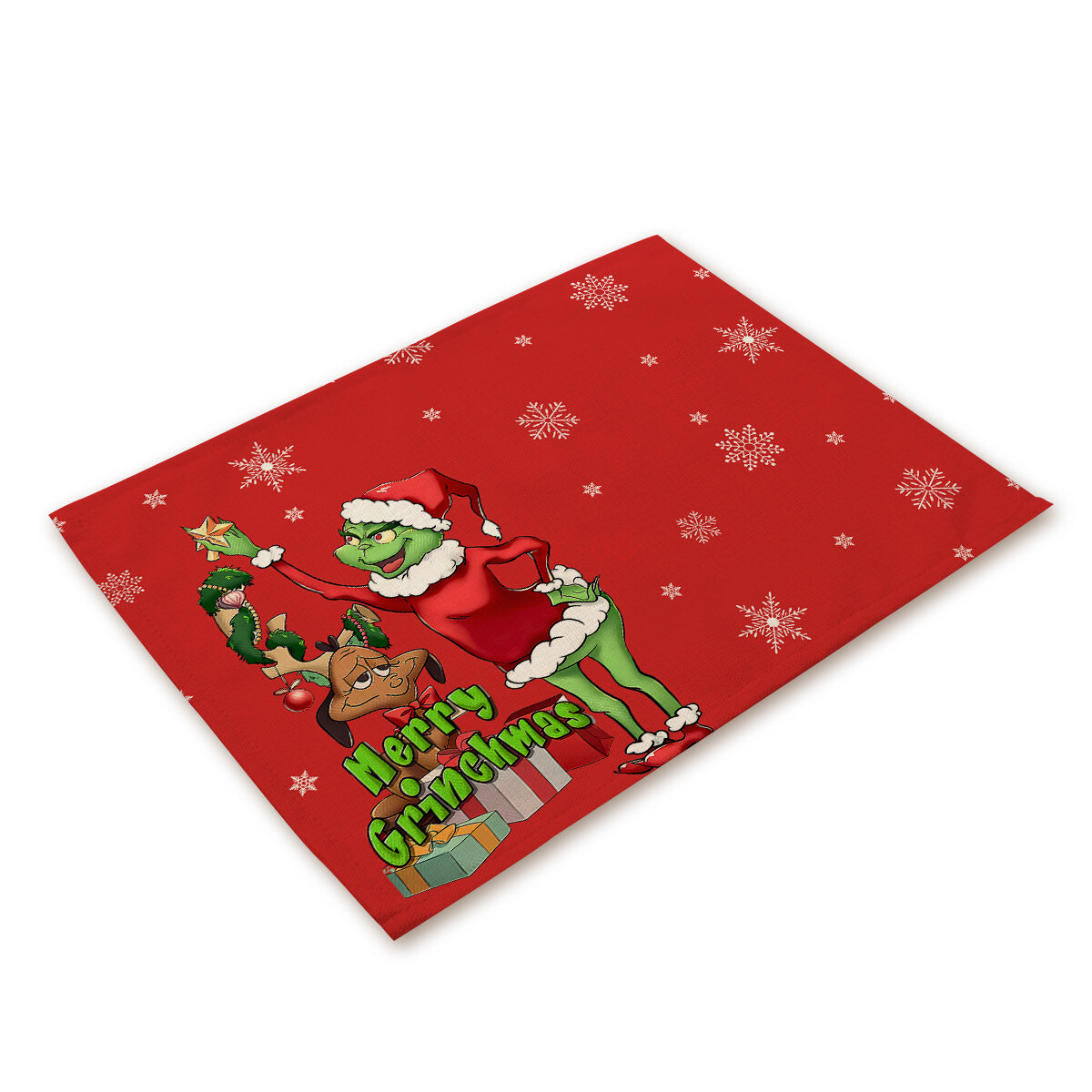 1/2/4Pcs Christmas Grinch Table Mats Hristmas Party Placemats Dining ...