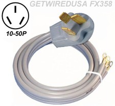 Range Stove Oven Power Cord 3 Wire 4' Long 50a 220-250v for sale online ...