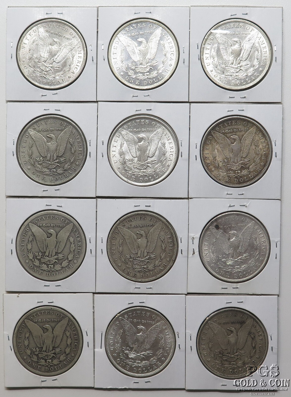 HUGE Silver Dollar VAM Variety Album w/ 51 Morgan VAMs & 20 Peace VAMs ...