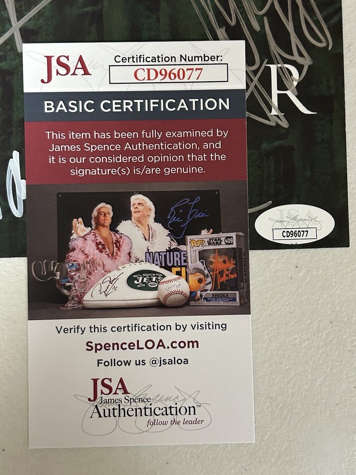 JINJER AUTOGRAPHED SIGNED FRAMED PROMO CARD WITH JSA COA # CD96077 | eBay