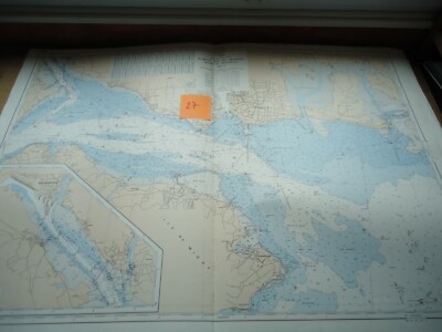 Marine Map Maritime 27 6560 England Solent Spithead Dim 74 *106cm | eBay