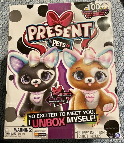 Present Pets Glitter Puppy Interactive Plush Toy 100+ Sounds&Actions ...