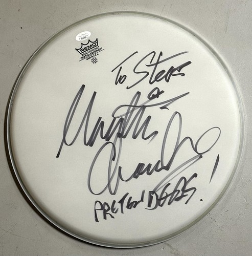 Martin Chambers The Pretenders Signed Drumhead With Inscription JSA COA ...