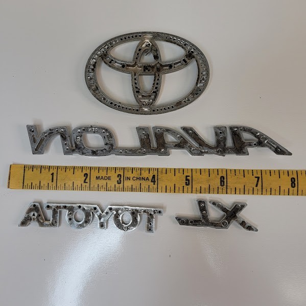 2000-2004 Toyota Avalon XL Rear Emblem Trunk Lid Logo Set Chrome OEM | eBay