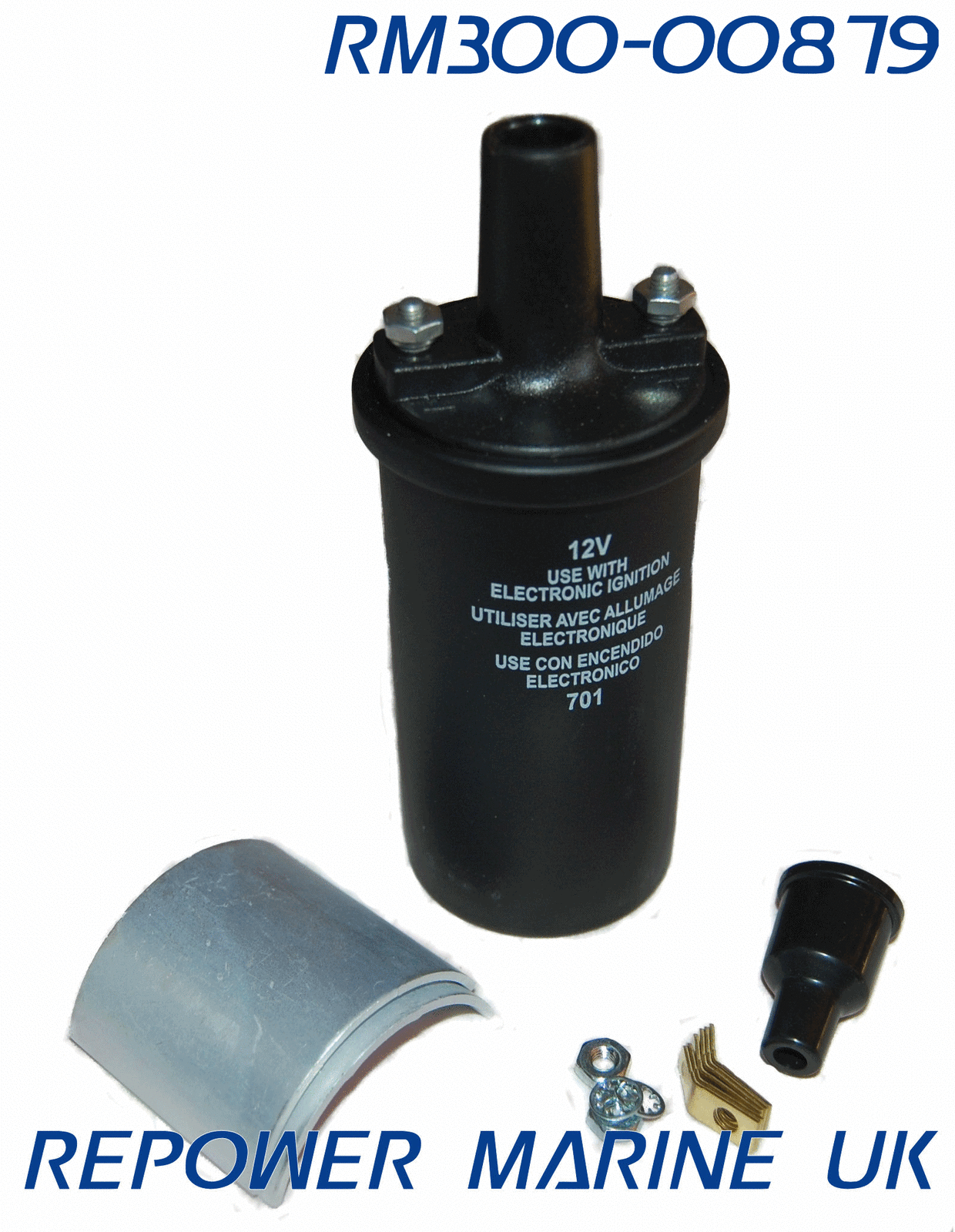 Marine Coil for Mercruiser Thunderbolt Ignition V6 / V8, Replaces ...