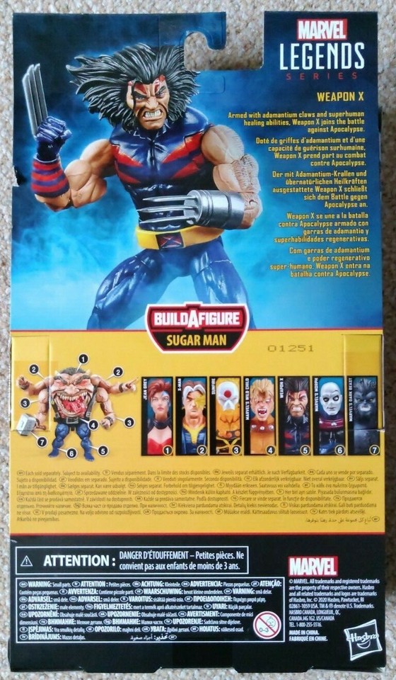 Marvel Legends Sugar Man series Wolverine Weapon X figure | eBay