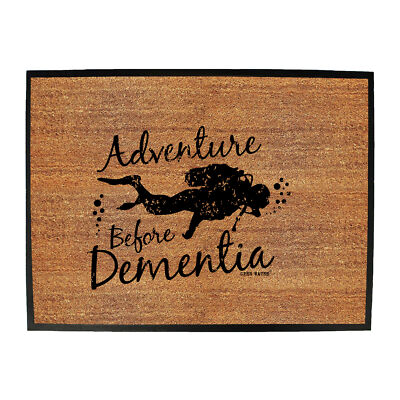 Ow Adventure Before Dementia Scuba Diving - Bar Man Cave Door Mat ...