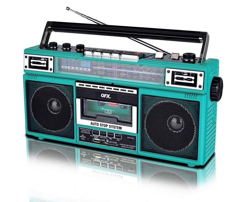 Boombox MP3 Conversion Radio to Cassette (AM FM) Ghetto Blaster ...