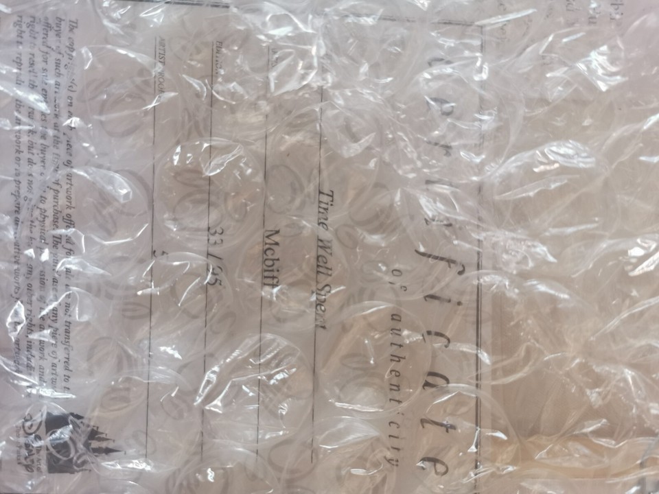 New Time Well Spent numbered McBiff Disney canvas David McNeley Minnie ...