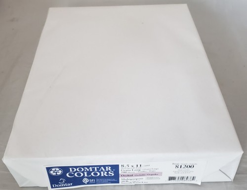 Domtar Earthchoice Colored Paper Orchid 8.5 Legal 20lbs 500 Sheets for ...