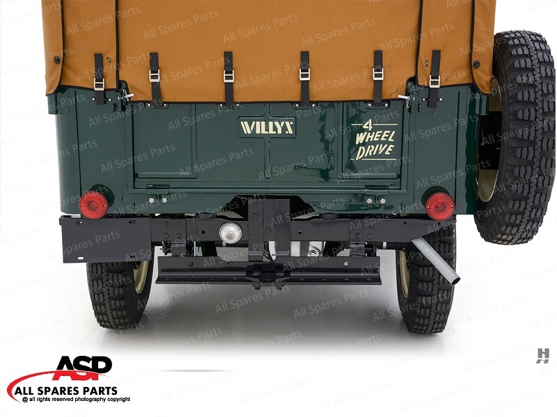 Jeep Willys CJ2A CJ3A CJ3B CJ5 Canvas Soft Top Fits on Civil Bow Frame ...