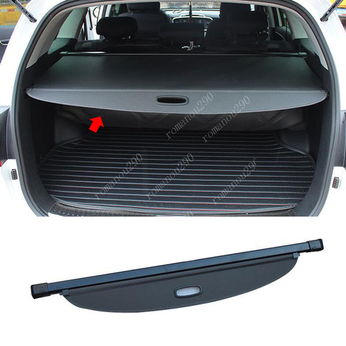 For Kia Sorento 2016-2020 Black Aluminum+Canvas Rear Trunk Shield Cargo ...