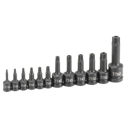 Grey Pneumatic 1235TT Tamper-Proof Star Driver Set, 12-Pieces | eBay