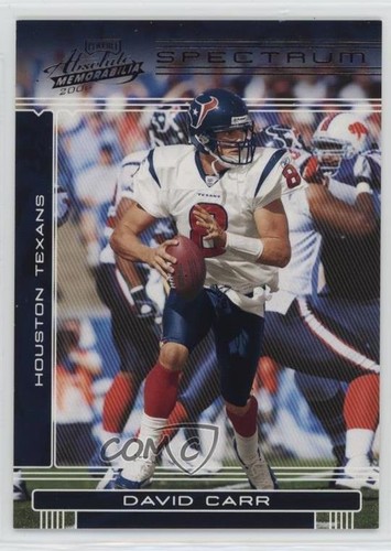 2006 Playoff Absolute Memorabilia Spectrum Black /100 David Carr #65 | eBay