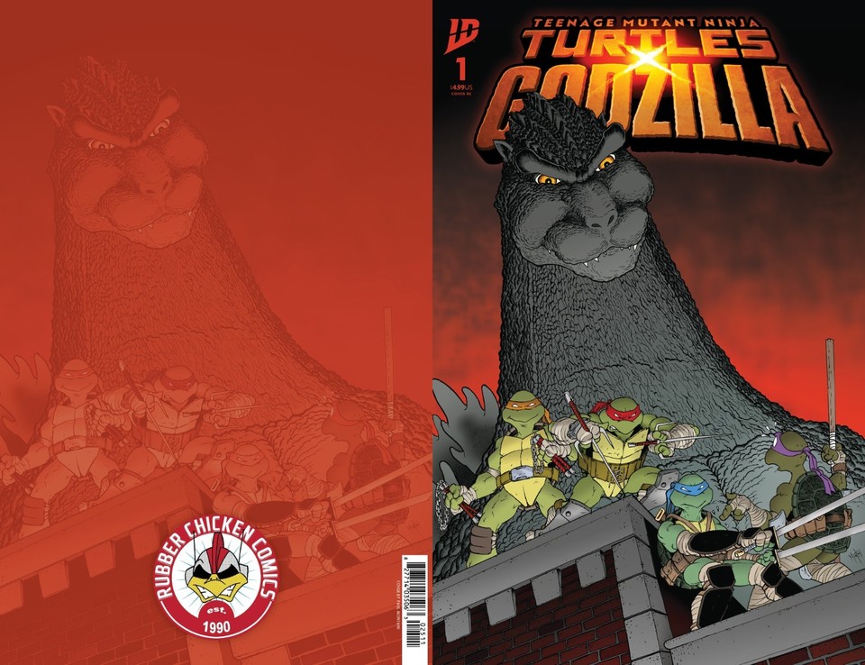 Teenage Mutant Ninja Turtles X Godzilla #1 Rubber Chicken comics 2025 ...
