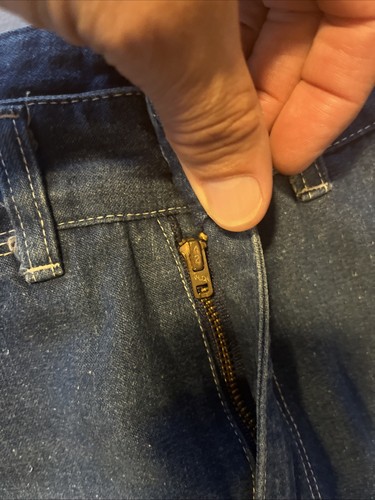 Vintage Chemin De Fer Women’s Blue Jeans Talon 42 Zipper 23x25.5” EUC ...