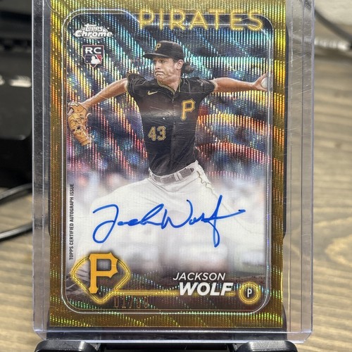 2024 Topps Chrome - Rookie Autographs Jackson Wolf #RA-JWO Gold ...