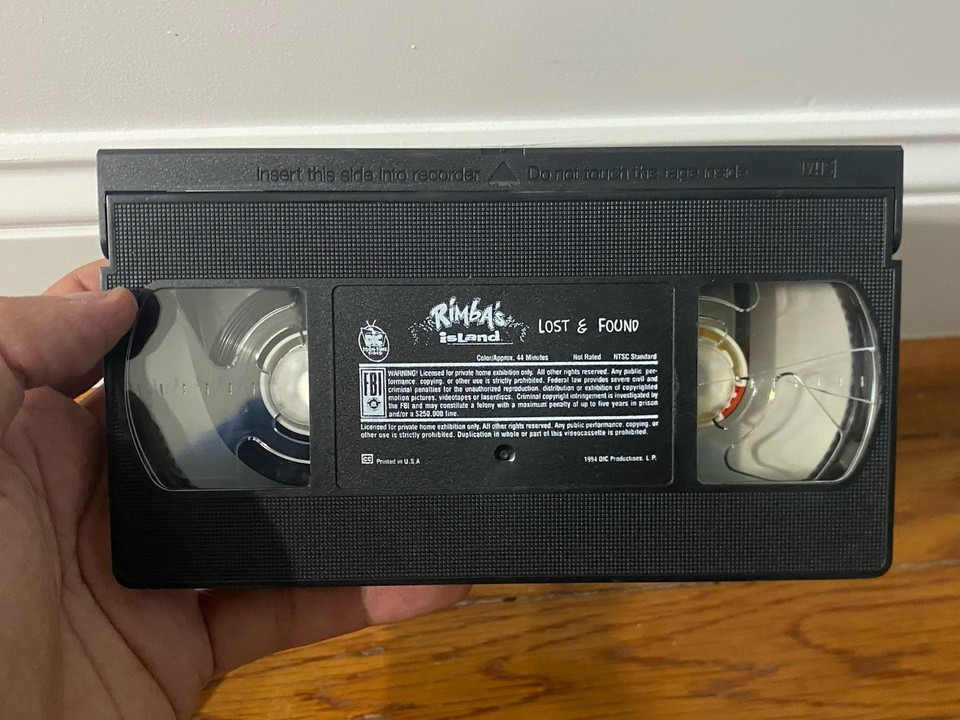 Rimba’s Island Lost And Found VHS Tape 1994 Dic Toon-time Video Sing ...