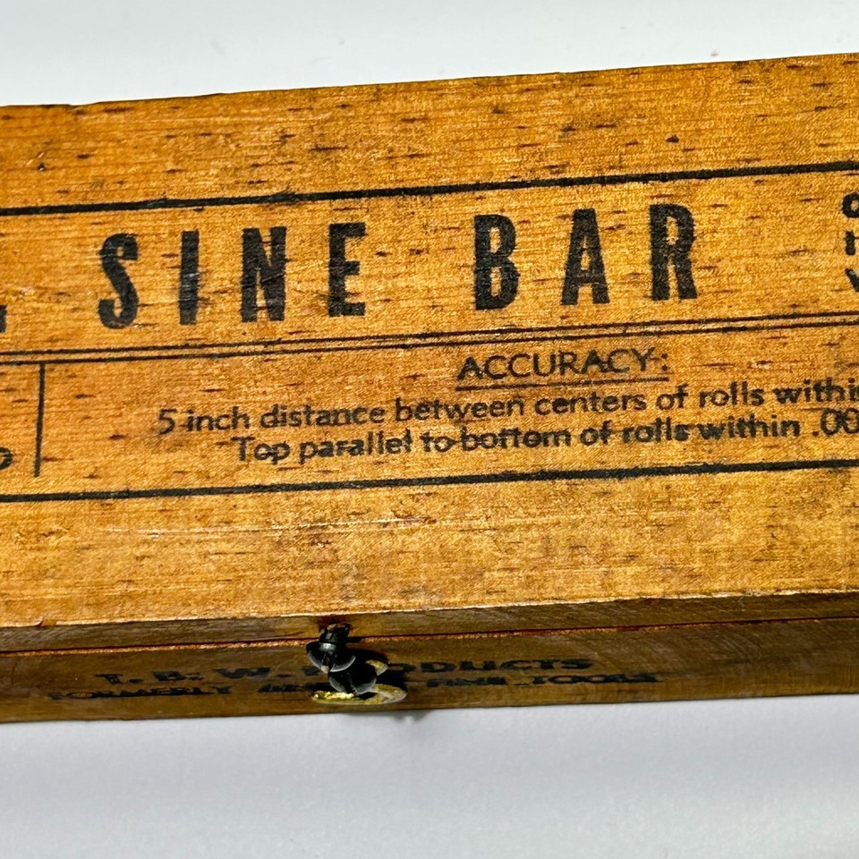 TBW Products 5" Five Inch Sine Bar Hardened & Precision Measuring ...