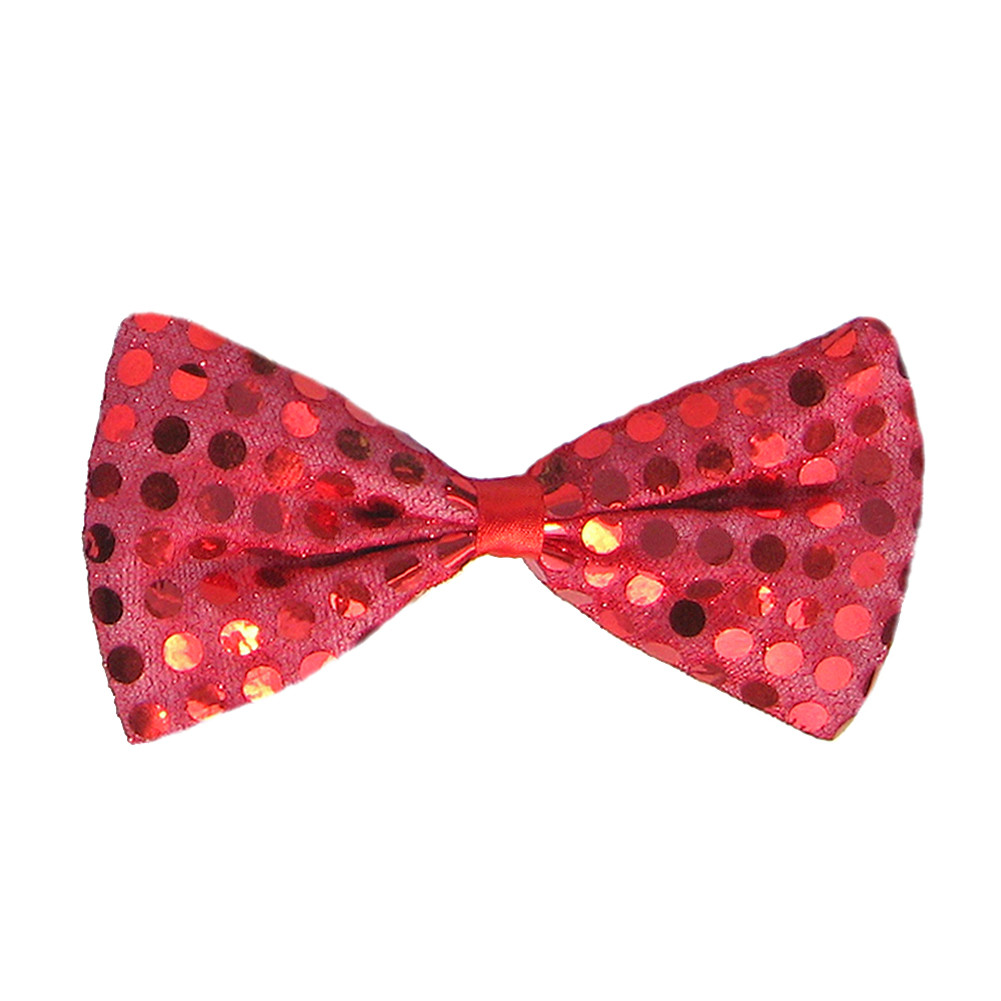Red Sequin Bow Tie ~ FUN HALLOWEEN COSTUME JULY 4TH NEW YEAR PARTY ...