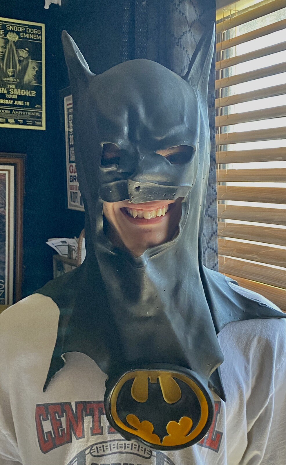 RARE & Vintage - 1989 Heavy Duty Rubber Batman Mask w… - Gem