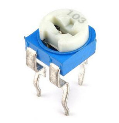 10pcs RM065 Potentiometers Trimpot Blue White Variable Resistor Kit 103 ...