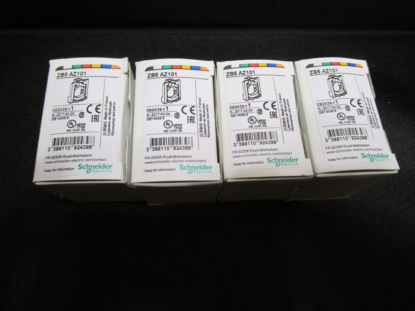 Schneider Electric ZB5AZ101 Single Contact Block... Lot of (4) | eBay