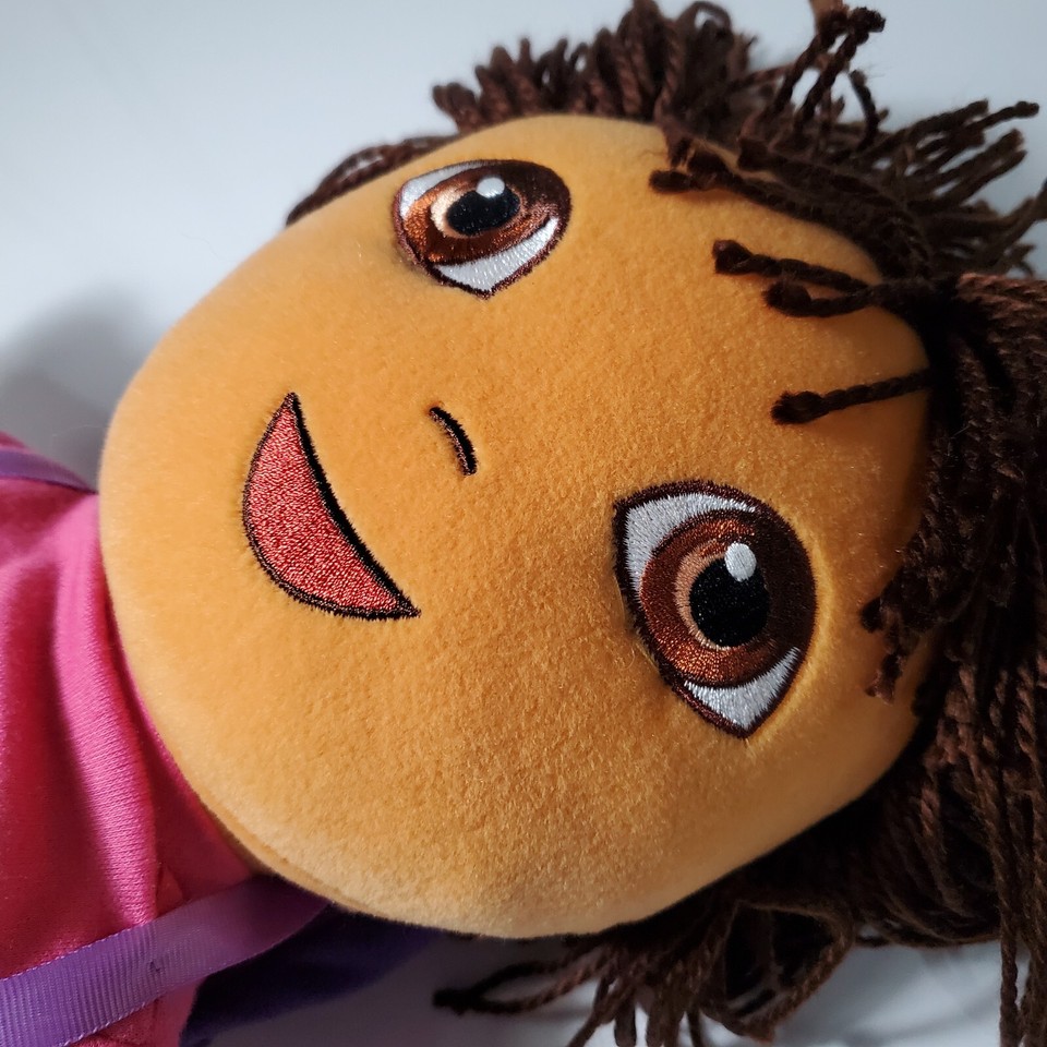 TY Beanie Buddy Dora the Explorer 16" Plush YARN hair, NEW and MINT ...