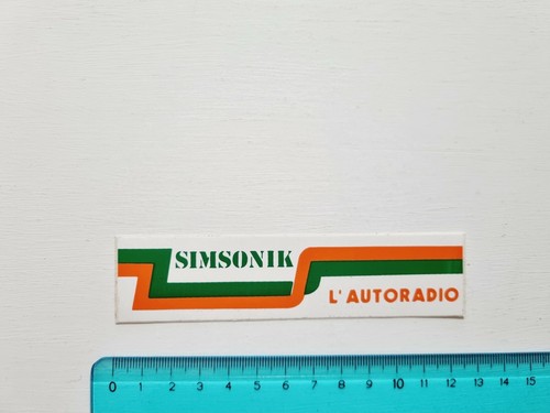 Adhesive Simsonik L' Radio Sticker Autocollant Vintage 80s Mens ...