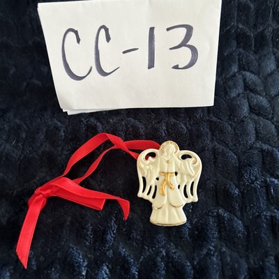 Lenox Angel Pin Pendant or ornament Ivory & Gold Ceramic Porcelain | eBay