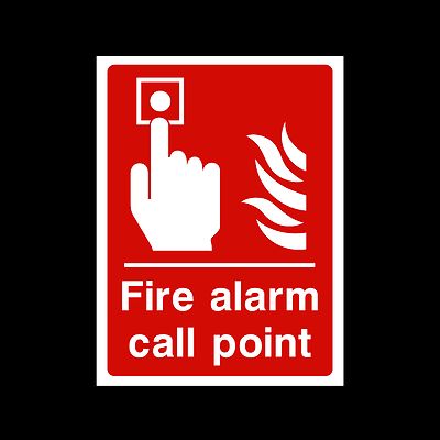 Fire Alarm Call Point - Plastic Sign, Sticker - All Sizes/Materials ...
