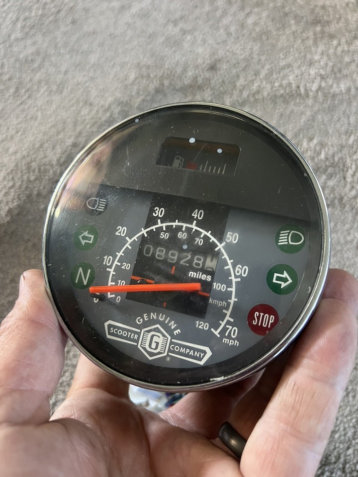 Genuine LML STAR DELUXE STELLA BLACK FACE SPEEDOMETER 4T 2T 125 CVT ...