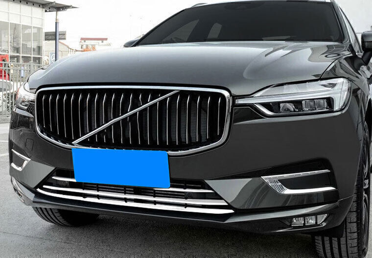 For Volvo XC60 18-2023 Chrome Steel Front Lower Mesh Grille Grill Strip ...