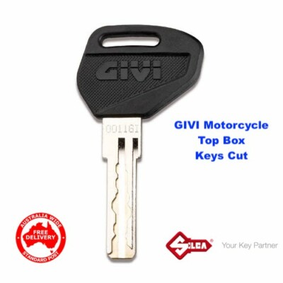 GIVI Motorcycle Top Box Lock Keys Cut -Codes: 0001GI - 9999GI -Free ...