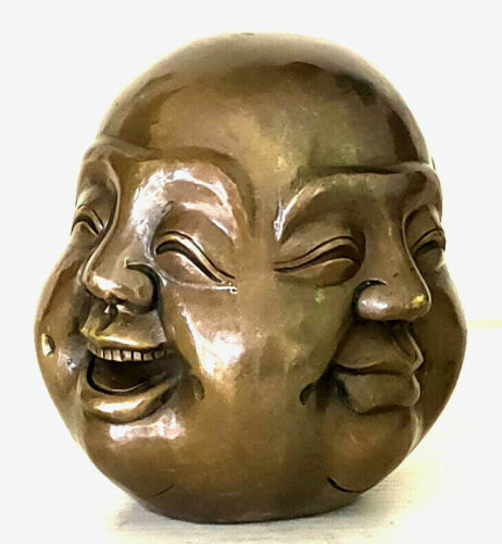 Classic handwork statue tibet Tribal 4 Face expression Copper Buddha | eBay
