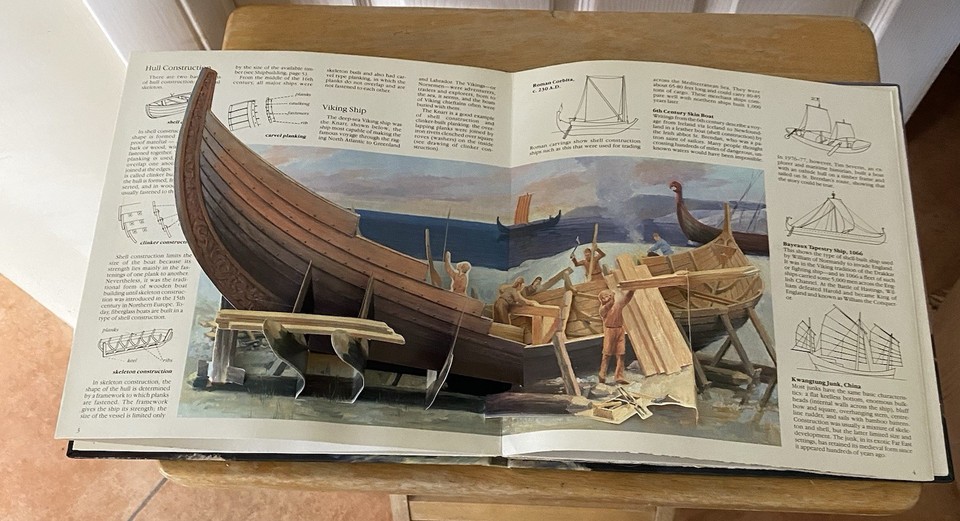 1984 Sailing Ships Ron van der Meer McGowan 3-Dimensional Pop Up Book ...