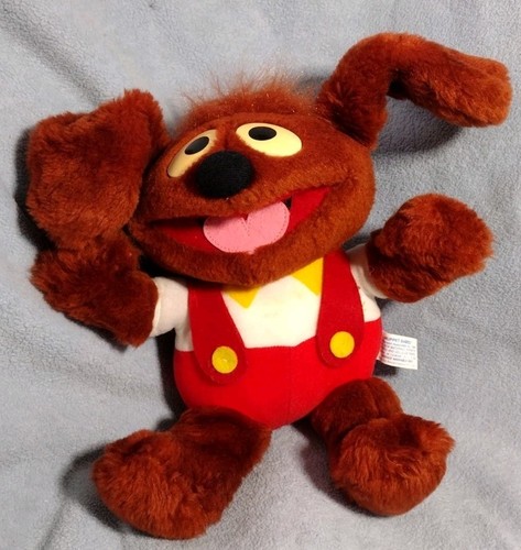 VINTAGE 1985 MUPPET BABIES "ROWLF" STUFFED PLUSHED HASBRO SOFTIES JIM ...