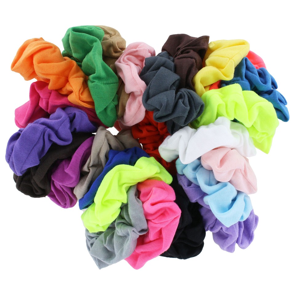 Sc nci The Original Hair Scrunchie Set of 25 Brights, Colorful Hair ...