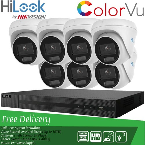 HIKVISION COLORVU POE CCTV SYSTEM IP UHD 8MP NVR 4K 5MP 24/7 COLORVU ...